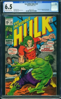 Incredible Hulk 141 CGC 6.5 (1971), 1st Appearance of Doc Samson ...
