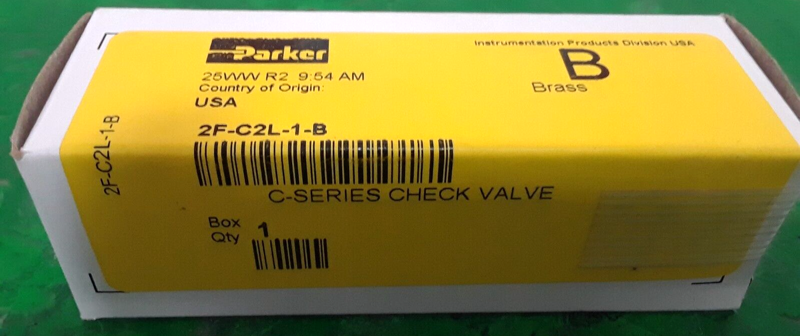 🟠PARKER 2F-C2L-1-B 1/8" CHECK VALVE PESSCO IS OFFERING 1 C101122-1-10🗽 ...