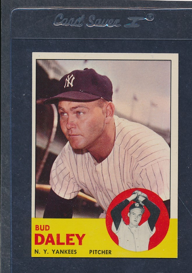 1963 Topps #038 Bud Daley Yankees EX 63T38-90316-3 | eBay