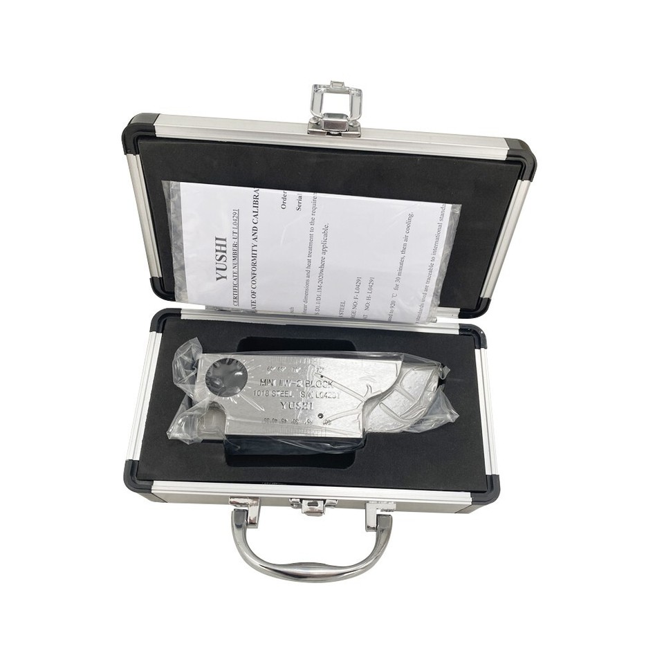 YUSHI Mini IIW 2 Block Ultrasonic Calibrtaion Block 1018 Steel UT Test ...