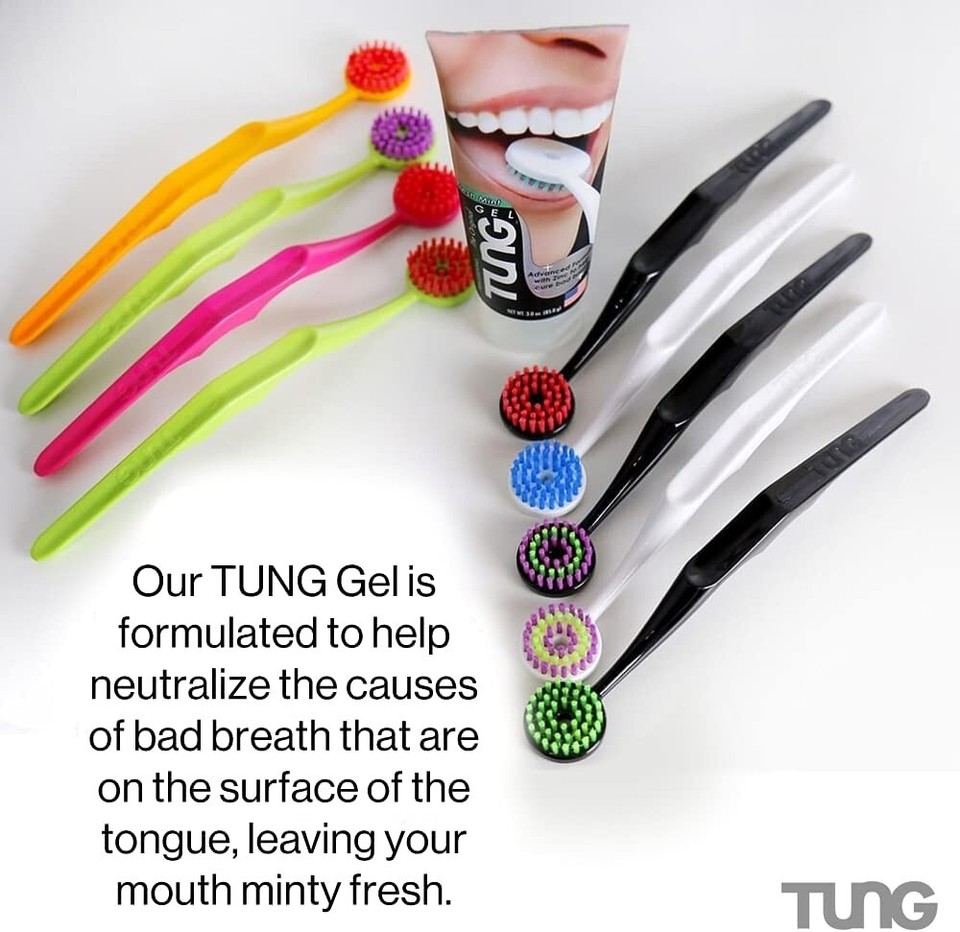 The Original TUNG Gel Tongue Cleaner Fresh Mint, 3oz exp 01/25 or later ...