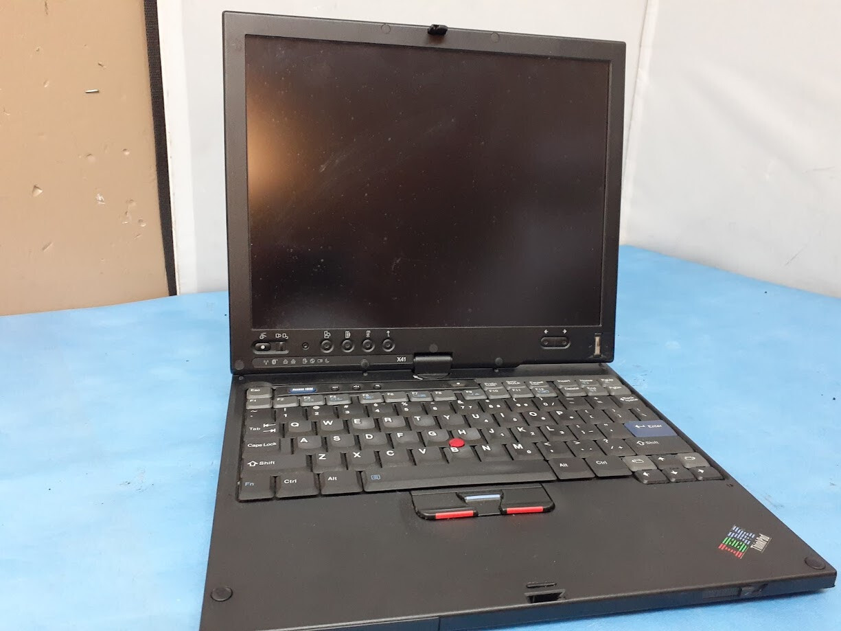Vintage IBM X41 Type 1866 ThinkPad Laptop BOOT Pentium M 1.5Ghz 512MB ...