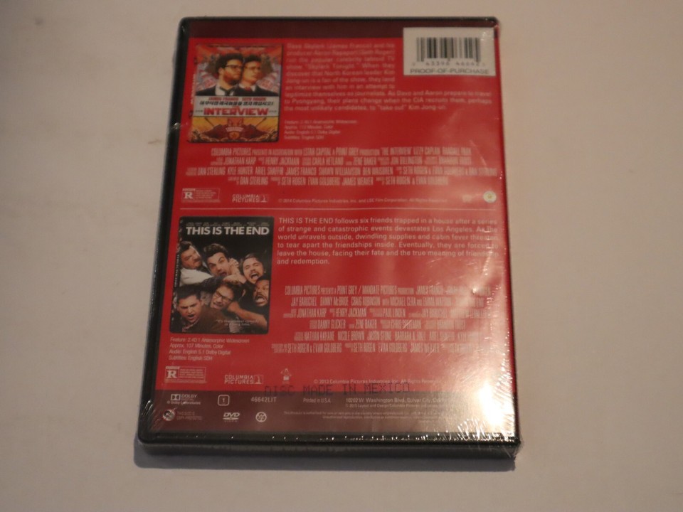 The Interview / This Is The End Laugh Out Loud Double Feature (DVD ...