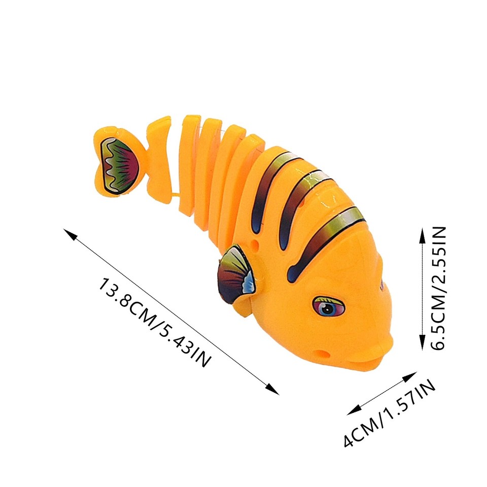 Children's Plastic Fish Toy Pet Cat Toy Wind Up Swinging Fish Wind Up ...