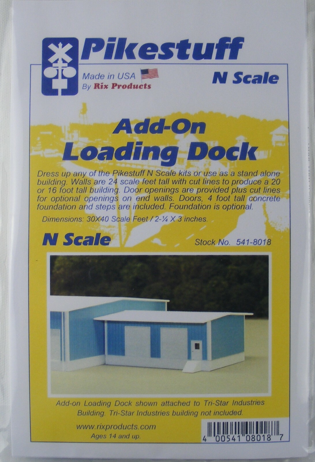 Pikestuff N Scale 541-8018 Add-On Loading Dock Kit New! | eBay