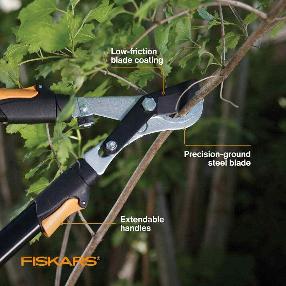 Fiskars Power-Lever Telescopic Lopper - Black for sale online | eBay