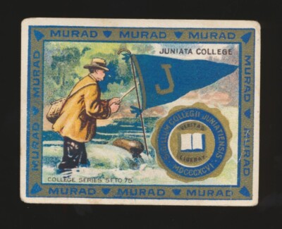 1910 T51 Murad COLLEGE SERIES (51-75) -JUNIATA COLLEGE (Fishing) | eBay
