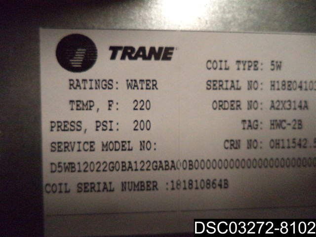 Trane Climate Changer Serial Number | Gas Furnace