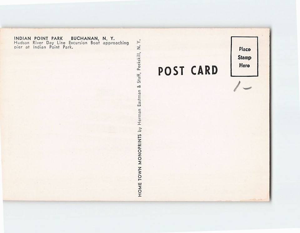 Postcard Hudson River Day Liner Indian Point Park Buchanan USA | eBay