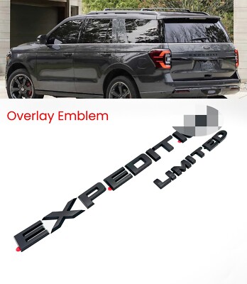 2022-2024 Ford Expedition Tailgate Overlay Matte Black EXPEDITION ...
