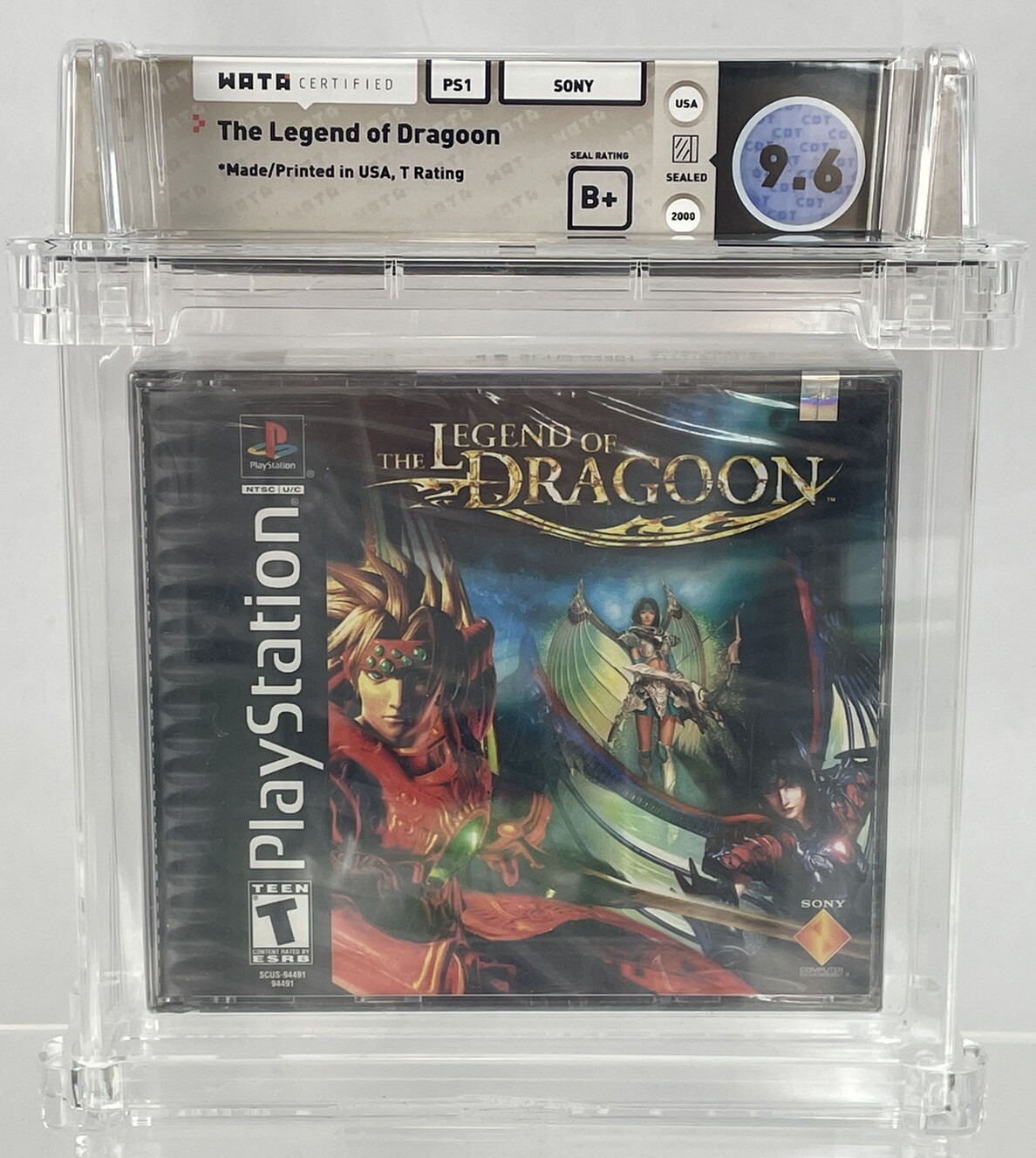 The Legend of Dragoon Black Label PlayStation 1 2000 Sealed WATA 9.6 ...