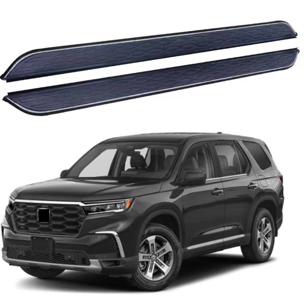 Black Running Board fits for Honda Pilot 2023-2025 Side Step Nerf Bar ...