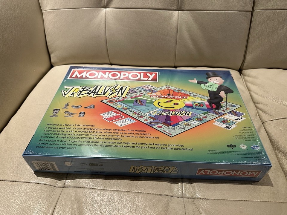 Monopoly J Balvin Limited Edition Board Game – Rare Token Madness – New ...