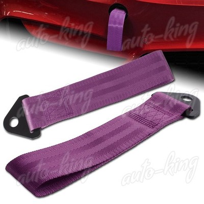UNIVERSAL PURPLE HEAVY DUTY FRONT/REAR CAR HI STRENGTH TOWING HOOK ...