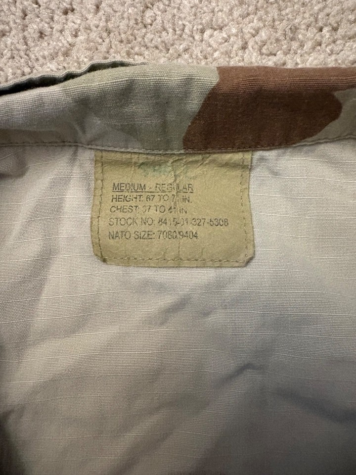 Modified BDU Tri Color DCU Medium Regular Blouse CIF/CRF,CAG | eBay
