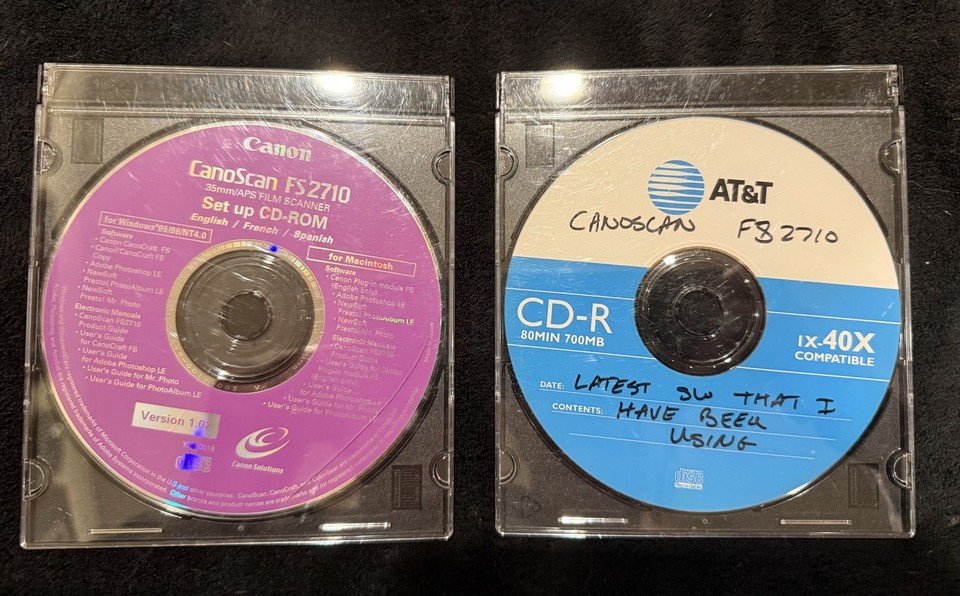 Canon CanoScan FS2710 35mm APS Film Slide Negative Scanner + Cables ...