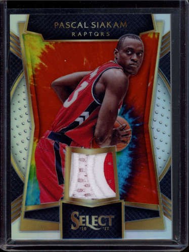 2016 PANINI SELECT #29 PASCAL SIAKAM ROOKIE SWATCHES TIE DYE PRIZMS ...
