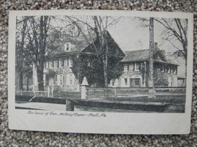 PAOLI PA-GENERAL ANTHONY WAYNE HOME-REVOLUTIONARY WAR-CHESTER COUNTY ...