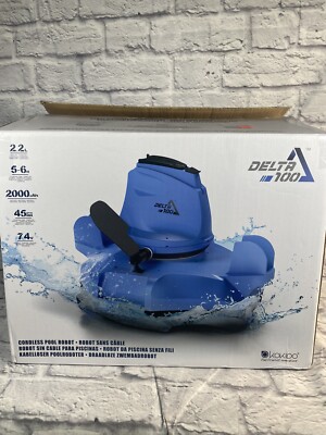 Kokido Delta 100 Cordless Intelligent Robotic Pool Vacuum Cleaner, Blue ...