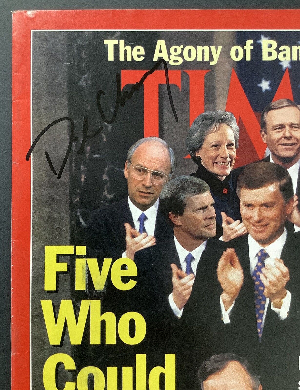 Dick Cheney Signed Time Magazine Vice President Autograph 5/20/91 No ...