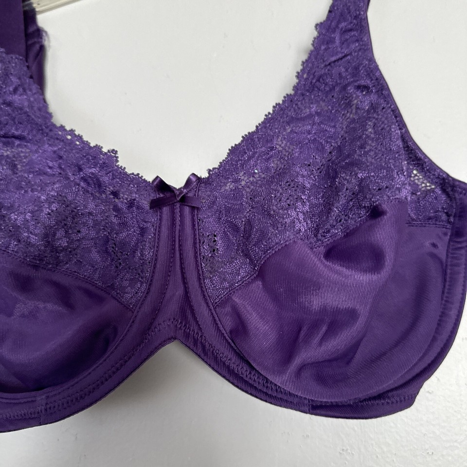NWOT Lilyette purple bra sz 34DD | eBay