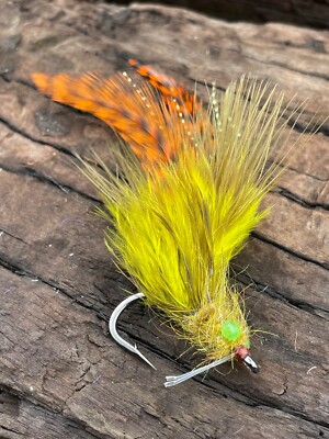 Tarpon Tango Shrimp Fly 1/0 Hook Orange/Olive Snook Redfish Saltwater ...