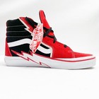 VANS Sk8-Hi Bolt Racing Red Black | eBay
