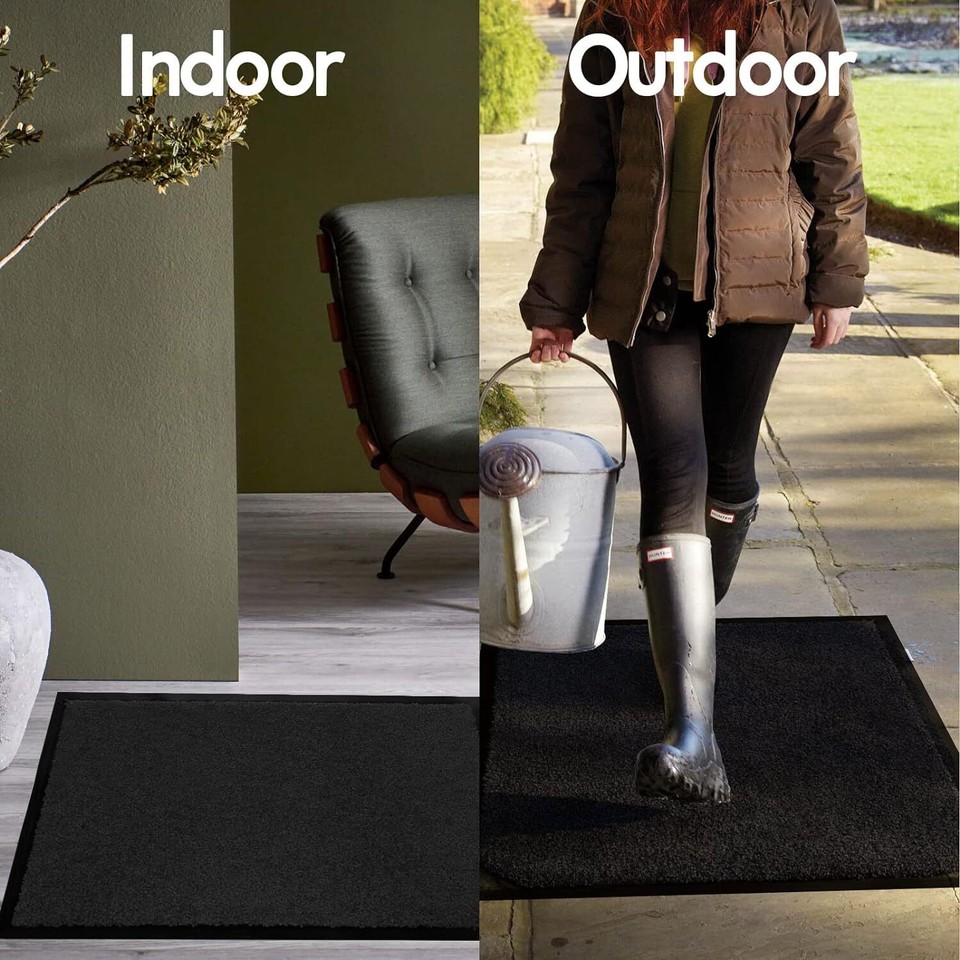 Heavy Duty Non Slip Rubber Back Barrier Door Mat Kitchen Doormats ...