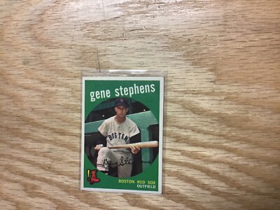 1959 Topps Baseball Gene Stephens Boston Red Sox Card #261 | eBay