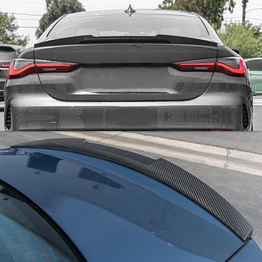 BMW G82 M4 G22 430 M440 REAL CARBON FIBER Rear Trunk Spoiler Wing M ...