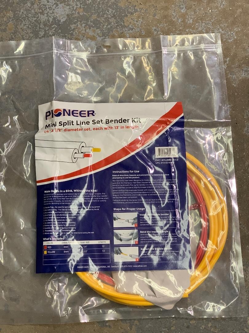 Pioneer 3/8" & 1/2" Line Set Bender Kit/Mandrel HVAC Mini Split | eBay
