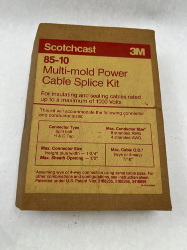 3M Scotchcast 85-10 Multi-Mold Power Cable Splice Kit See Pics #G11 | eBay