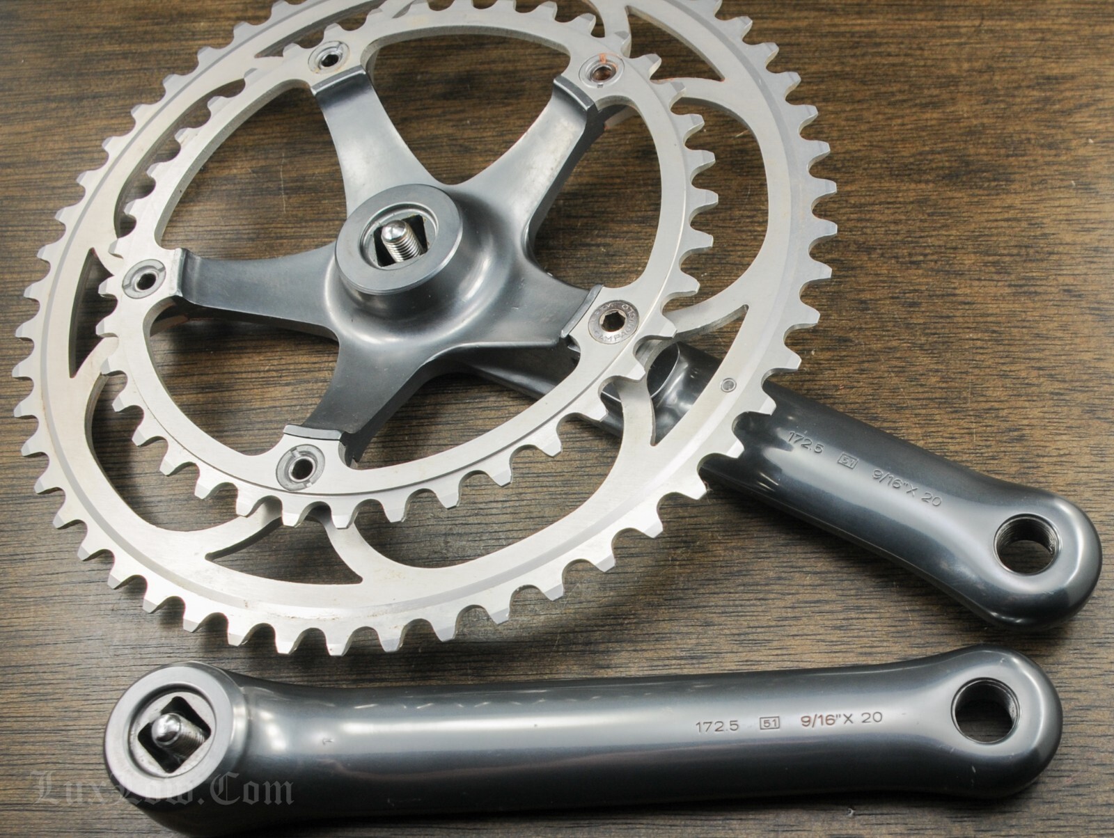 NOS Vintage Campagnolo C Record Road Bike 172.5mm CRANKS Century Finish ...