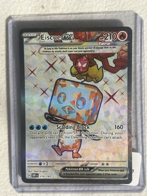 Pokémon TCG Eiscue EX Sv03: Obsidian Flames Shiny Holo Ultra Rare Card ...