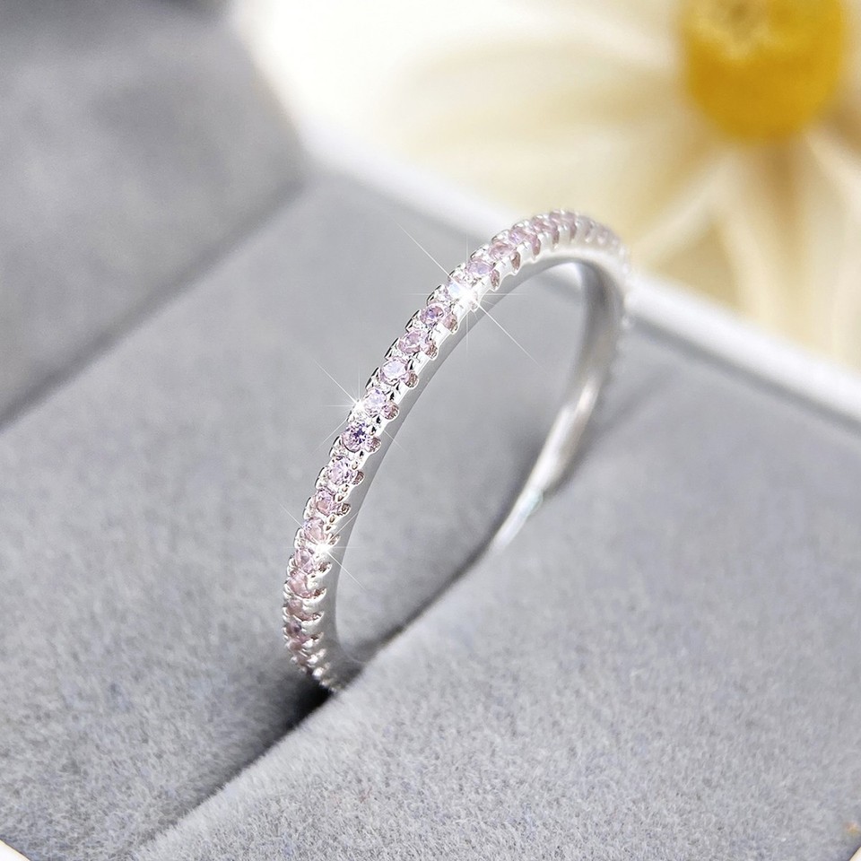 925 Sterling Silver Zircon Simple elf Rings for Women Engagement ...