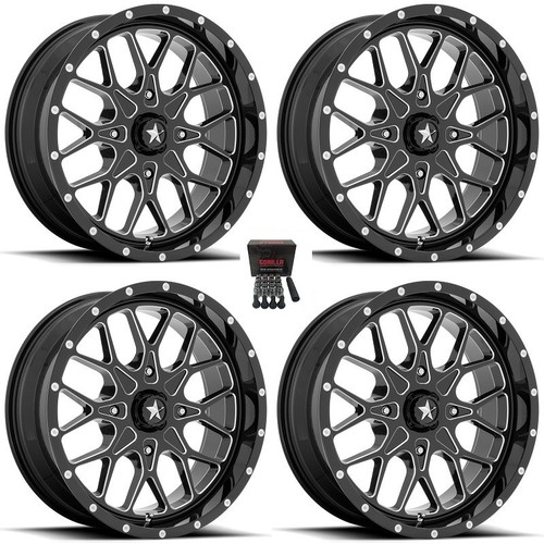 MSA M45 Portal 24" UTV Wheels/Rims Milled Polaris RZR 1000 XP | eBay