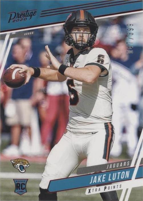 2020 Panini Prestige - Rookies Jake Luton #247 Xtra Points Red /399 (RC ...