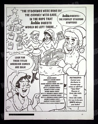 Archie Digest Comics Trade Print Magazine Ad Poster ADVERT | eBay