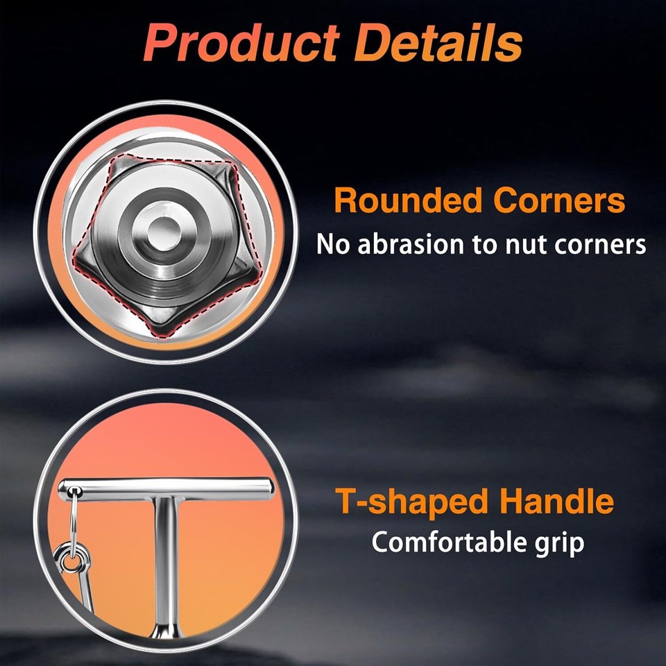 T-Handle Penta Socket 13/16" Deep Socket Lineman Wrench Use for Penta ...