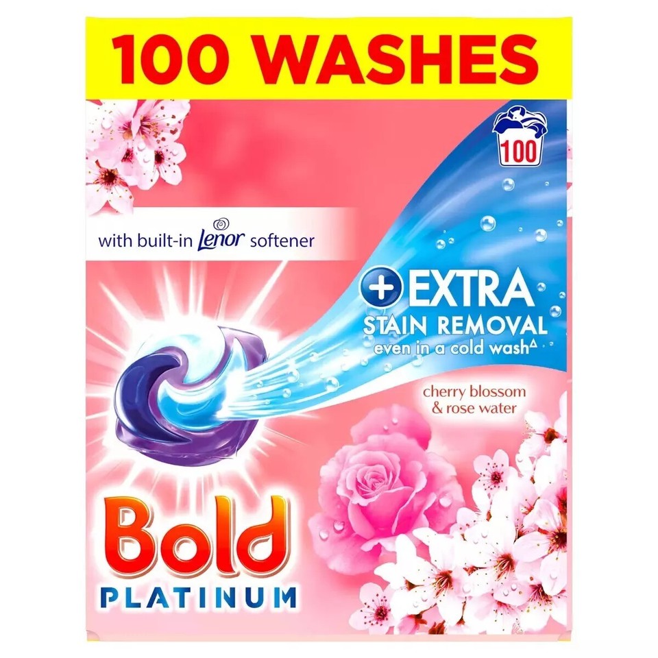 Bold Platinum Pods Washing Detergent Tablets Capsules 50/ 70/ 100/ 140 ...