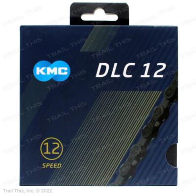 KMC DLC 12-Speed Black Bike Chain 126-Links X12 for Road MTB fits SRAM ...