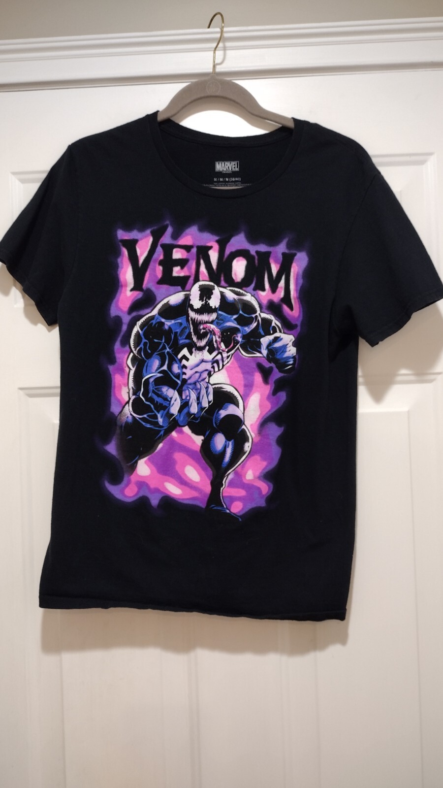 Vintage Marvel Venom Themed T Shirt Black colored Siz… - Gem