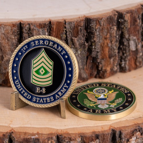 Army First Sergeant E8 Challenge Coin | eBay