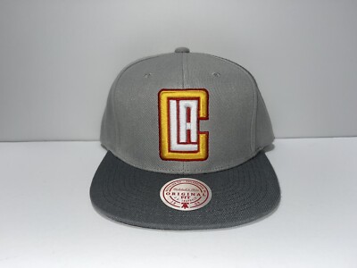Mitchell & Ness NBA Los Angeles Clippers 2-Tone Gray Snapback Hat Cap ...