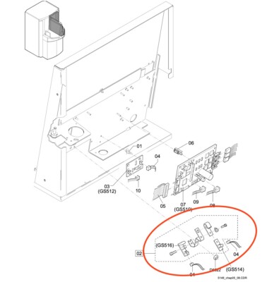 AGFA Sensor Assembly w/ Bracket (GS514, GS516) CM+9514070200 for CR 75 ...