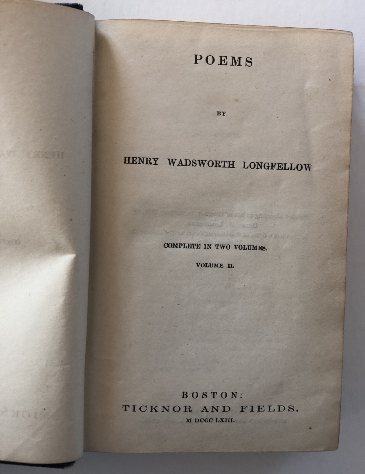 Two Volume Set of Longfellow’s Poems – 1856 | eBay