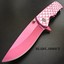 8" Ladies Pink HEARTS TACTICAL Combat Spring Assisted Open Pocket Knife ...