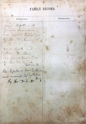 1872 Repetto Family Bible (Bible Rescue #745) | eBay