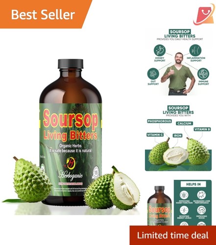 Natural Soursop Bitters 16 OZ | Liquid for Digestive Health & Wellness ...