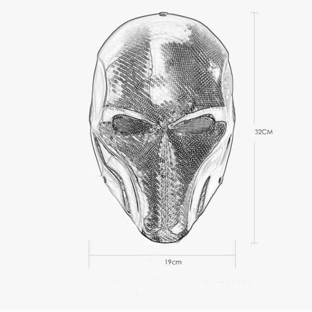 Deathstroke Mask Drawing
